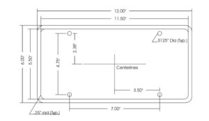 U.S. License Plate Sizes and Dimensions Guide | LookupAPlate